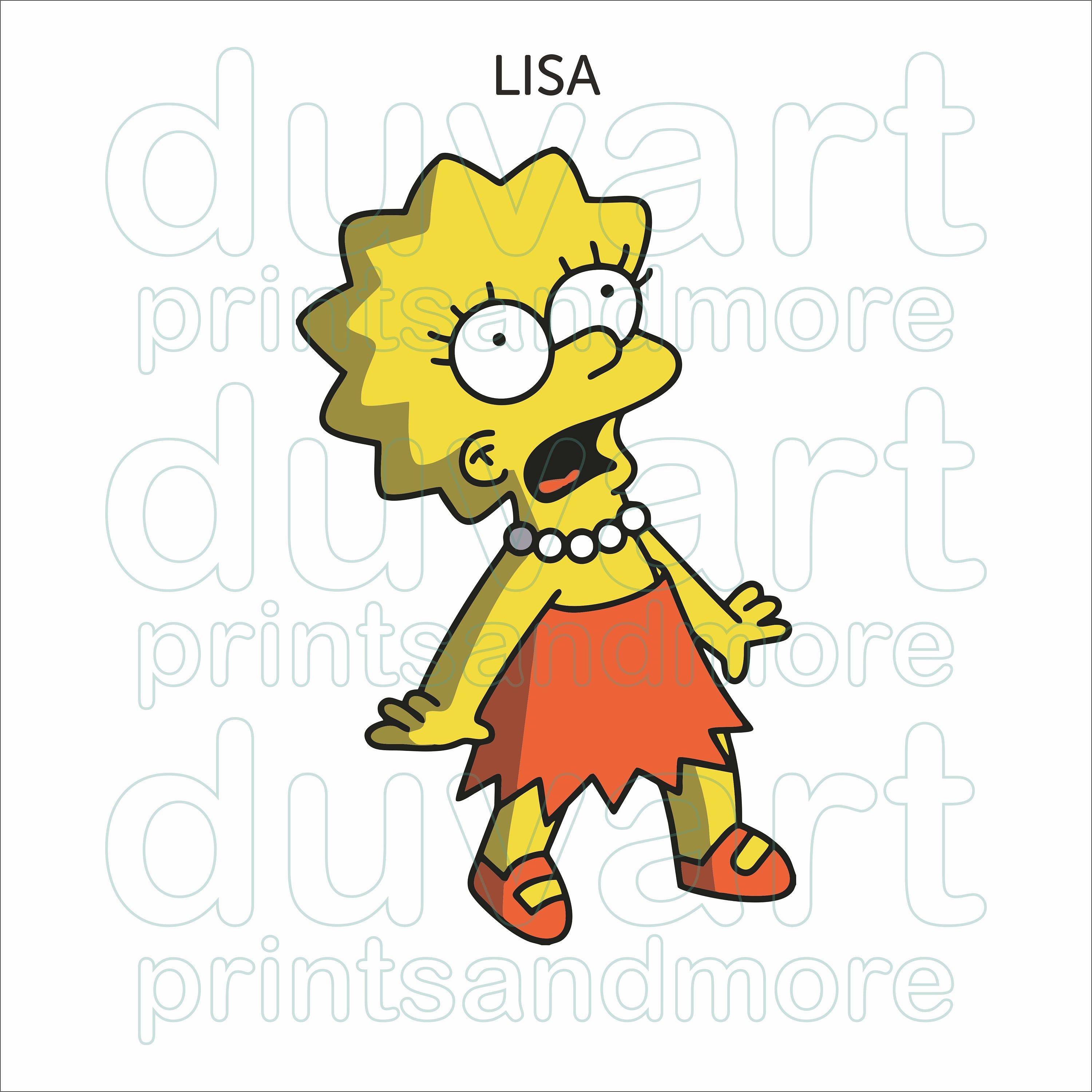 Simpsons Party Pack, Homer, Bart, Marge, Lisa, Maggie, Backdrop ...