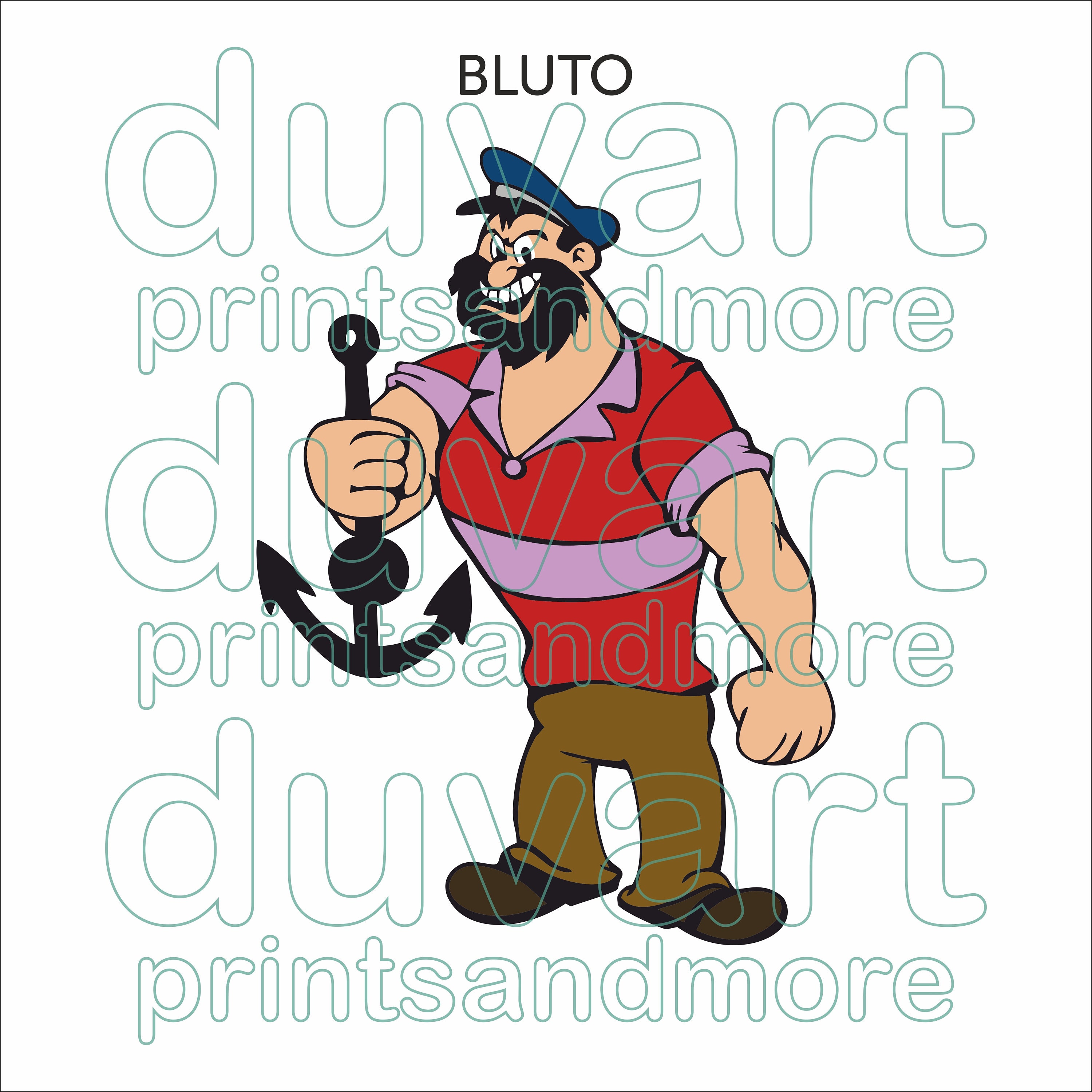 Popeyes Party Pack, Olive Oyl, Bluto, Swee'pea, Anchor, Rudder ...