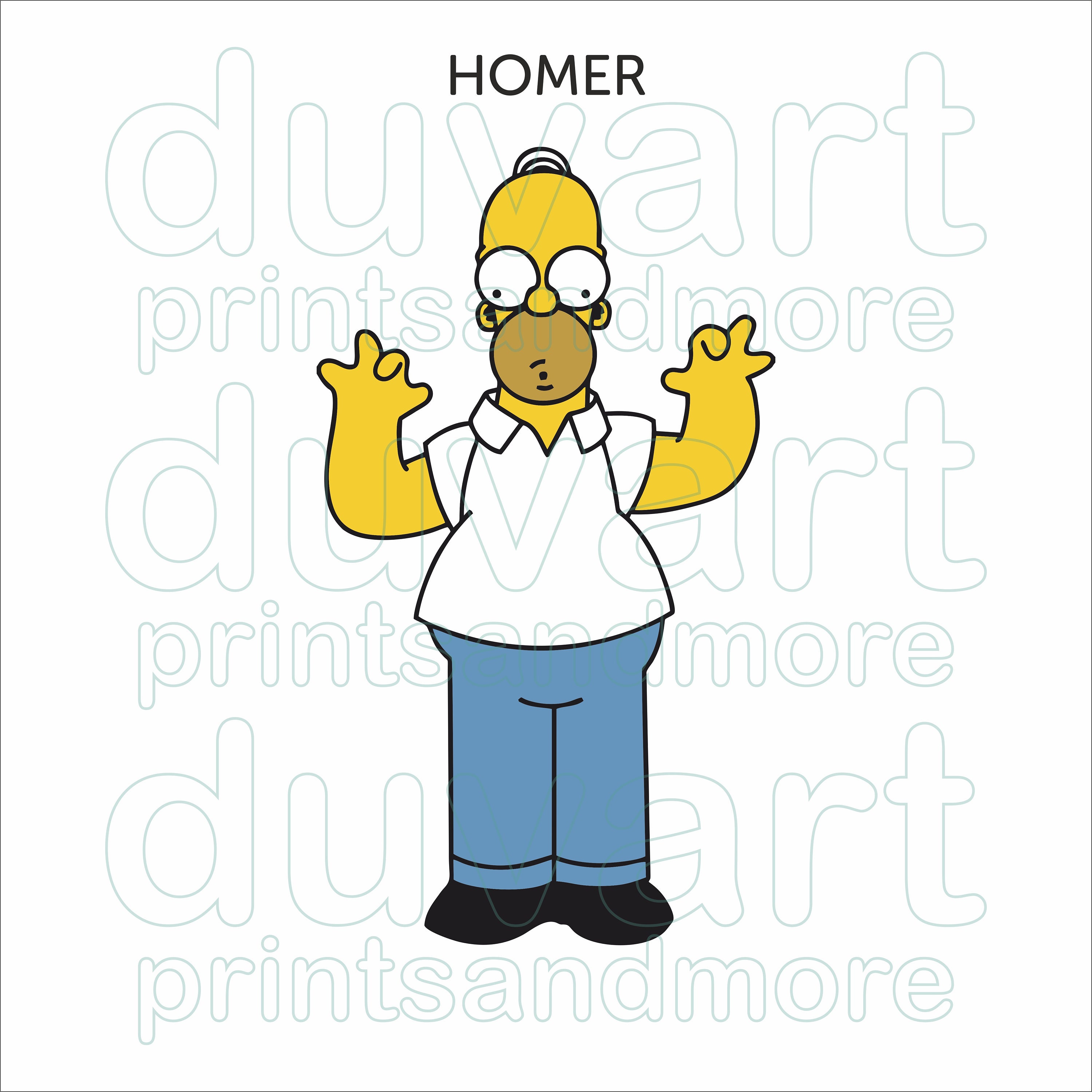 Simpsons Party Pack, Homer, Bart, Marge, Lisa, Maggie, Backdrop ...