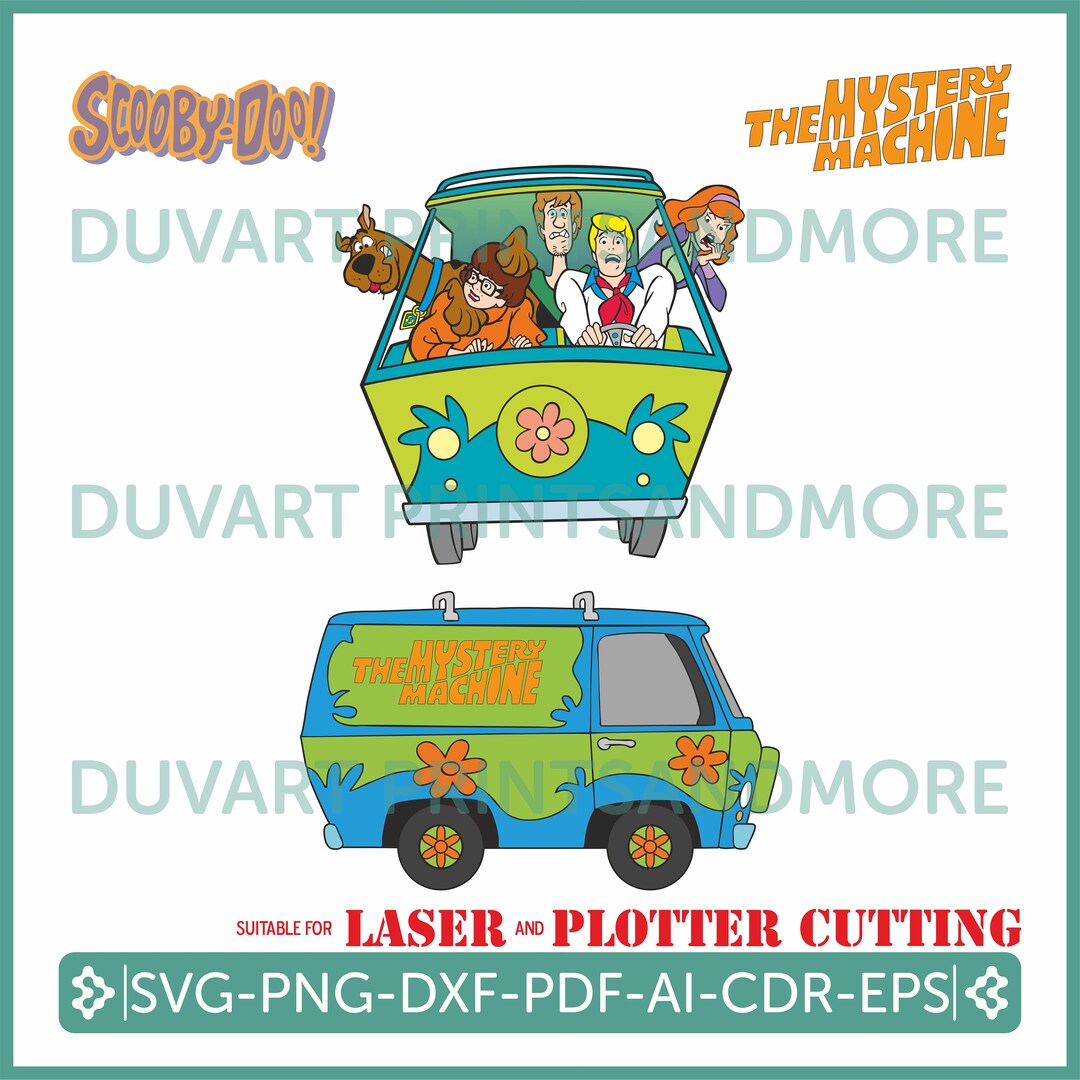 Scooby Doo Mystery Machine Vector Bundle Clipart Layered - Etsy Australia