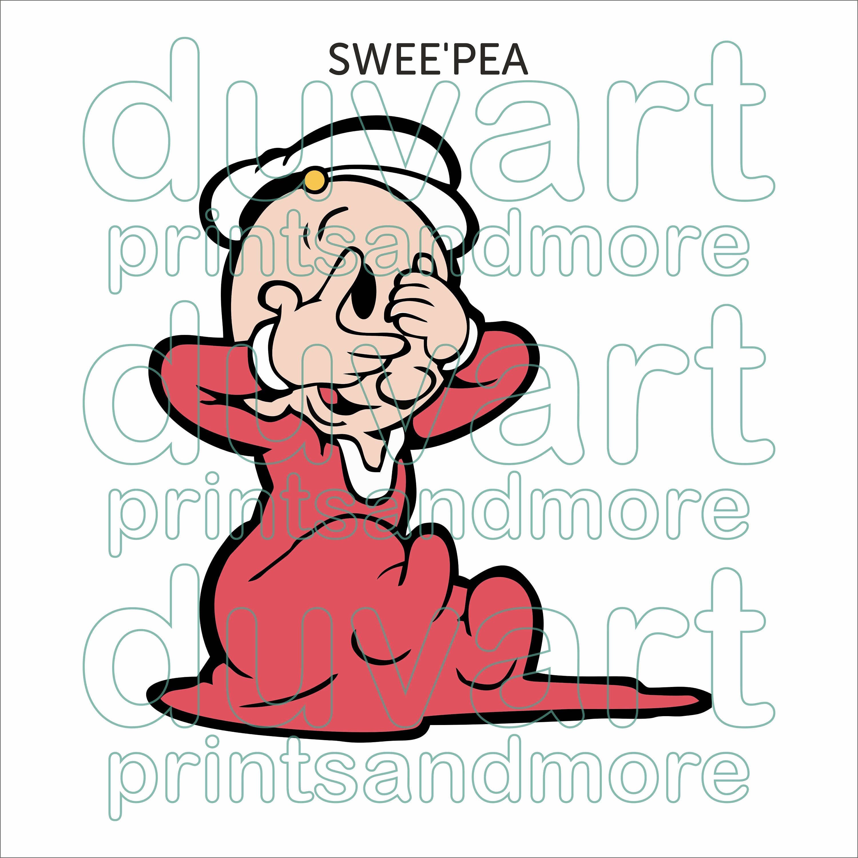 Popeyes Party Pack, Olive Oyl, Bluto, Swee'pea, Anchor, Rudder ...