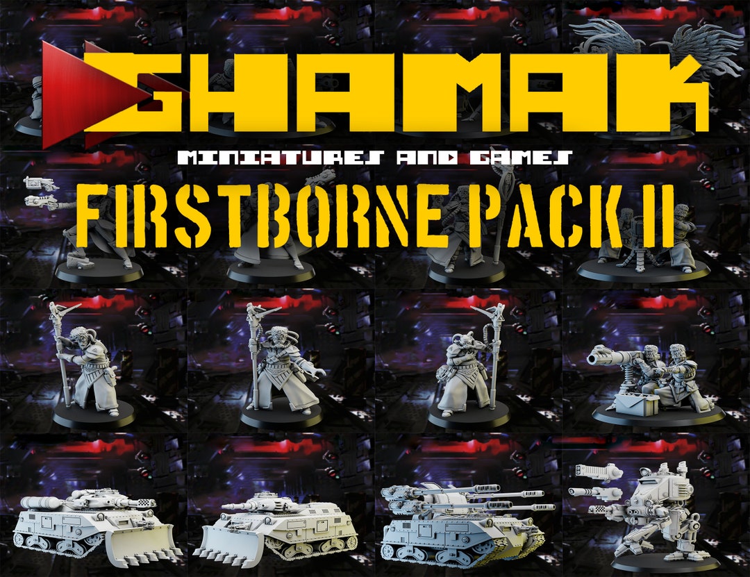 Ghamak Sci-fi Firstborne 2 Miniatures Pack Rpg Miniatures - Etsy