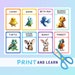 Printable Pet Animals Flashcards, 24 Montessori Cards Animals Flash ...
