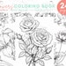 Flowers Coloring Book Volume 2, 24 Floral Coloring Pages, Adult ...