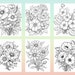 Flowers Coloring Book Volume 2, 24 Floral Coloring Pages, Adult ...