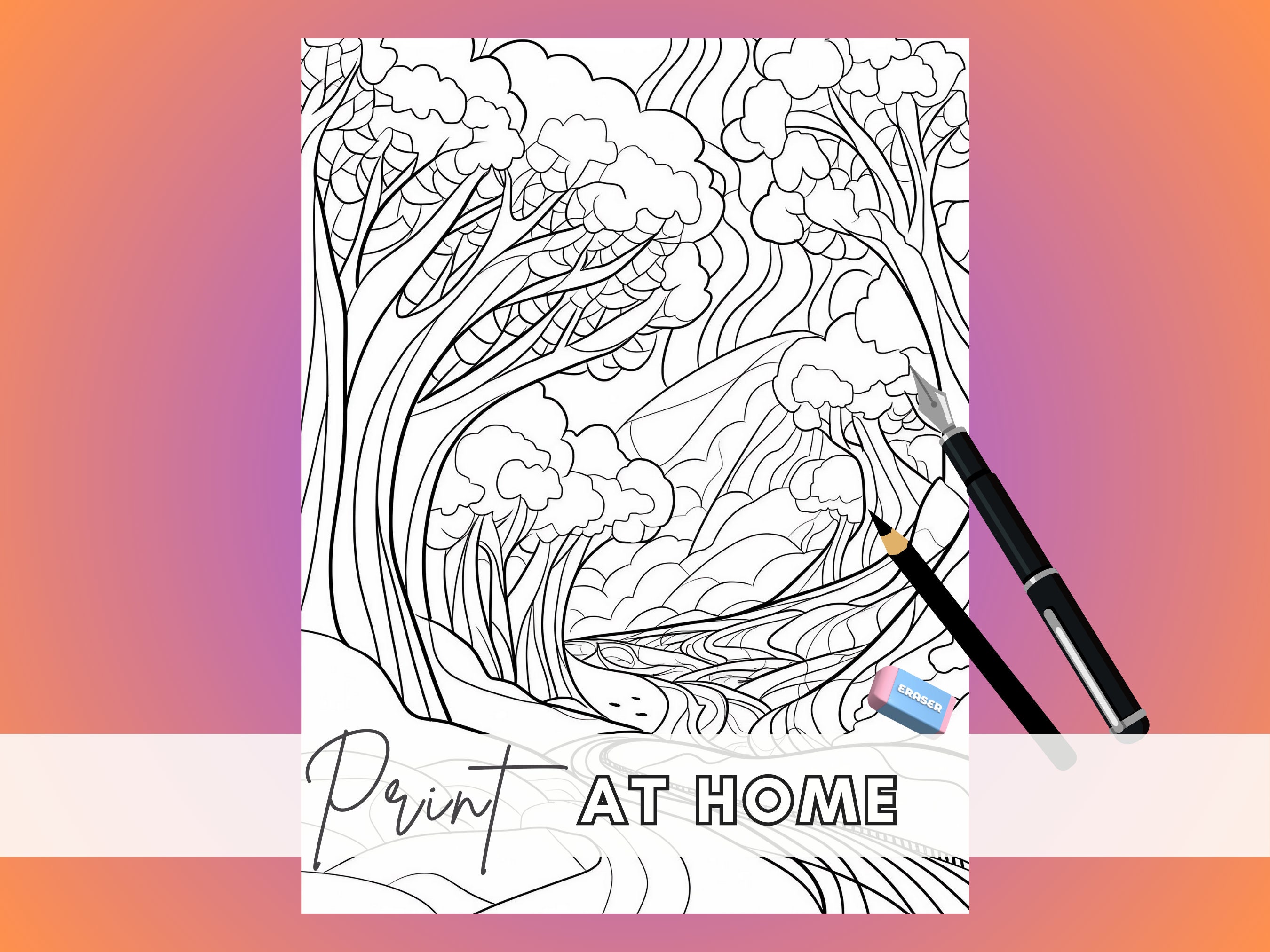 Trippy Coloring Book Vol. 1, 25 Trippy Coloring Pages, Adult Coloring ...