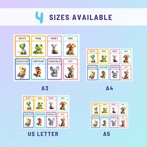 Printable Pet Animals Flashcards, 24 Montessori Cards Animals Flash ...