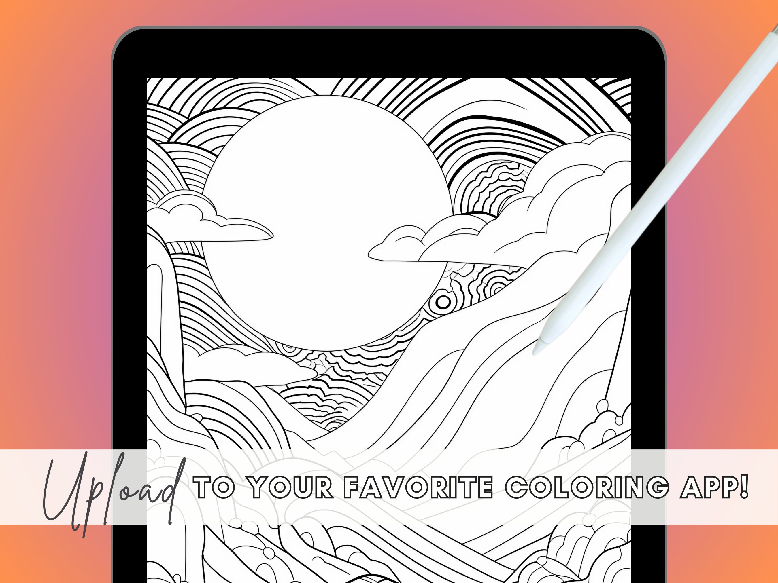Trippy Coloring Book Vol. 1, 25 Trippy Coloring Pages, Adult Coloring ...