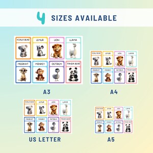 Printable Zoo Animals Flashcards, 30 Montessori Cards, Animals Flash ...