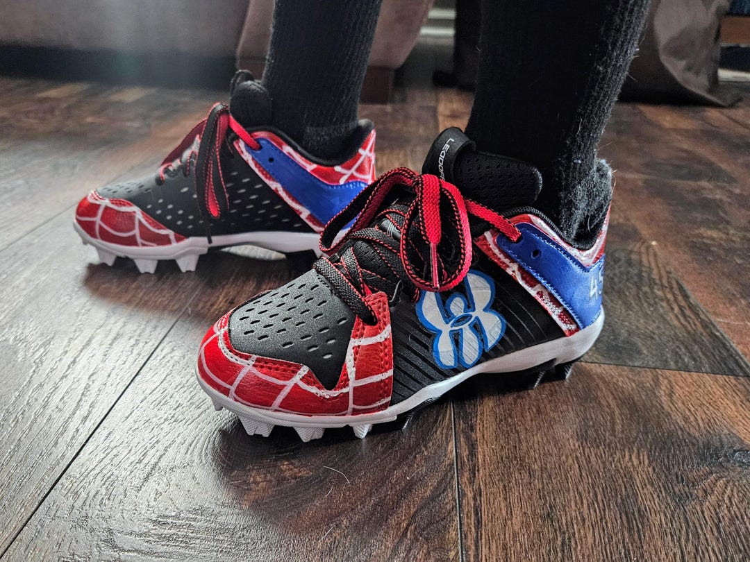 Youth Custom, Hand Painted, Baseball Cleats - Etsy