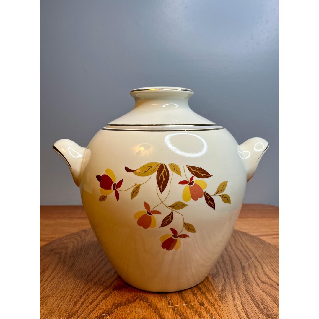 Halls Superior Jewel Tea Autumn Leaf Eva Zeisel Style Big Ear Cookie ...