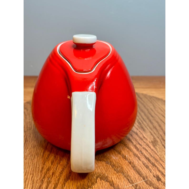 Vintage Hall Superior 5-6 Cup Sani Grid Teapot & Lid Pert Chinese Red ...