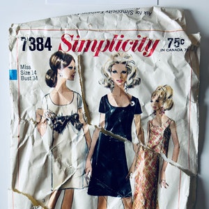 Vintage Simplicity 7384 Sewing Pattern - Etsy