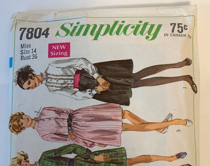 Vintage Simplicity 7804 Sewing Pattern - Etsy