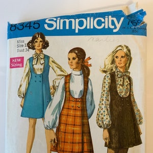 Vintage Simplicity 8345 Sewing Pattern - Etsy