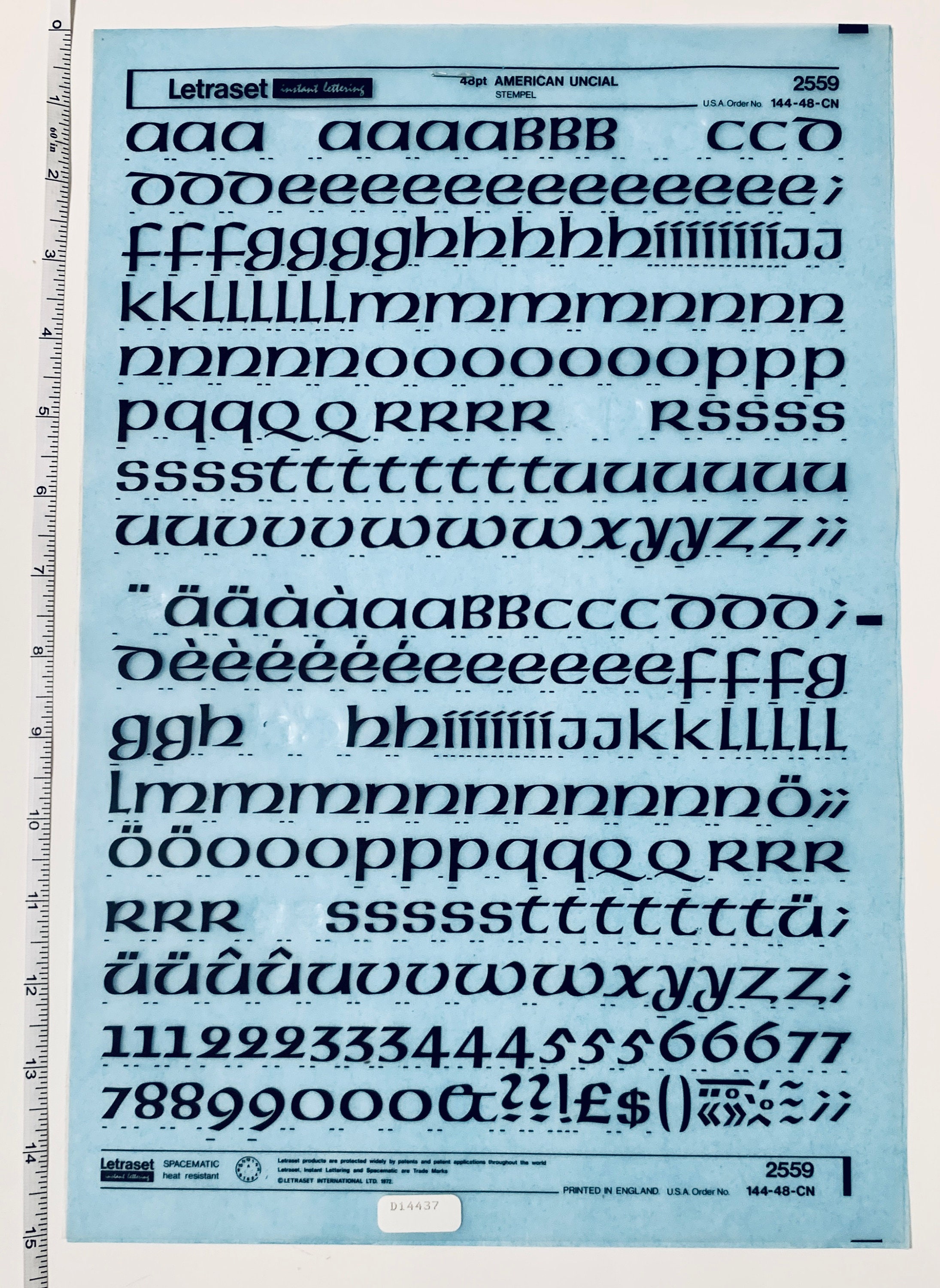 Vintage Letraset Rub-on Letters - Etsy UK