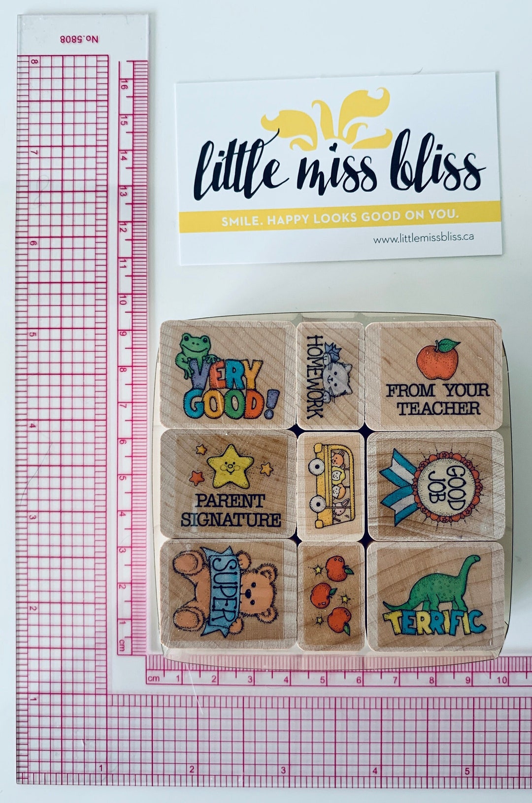 Vintage Rubber Stamps for Teachers (9 Stamps) - Teacher Stamps 9 - Etsy
