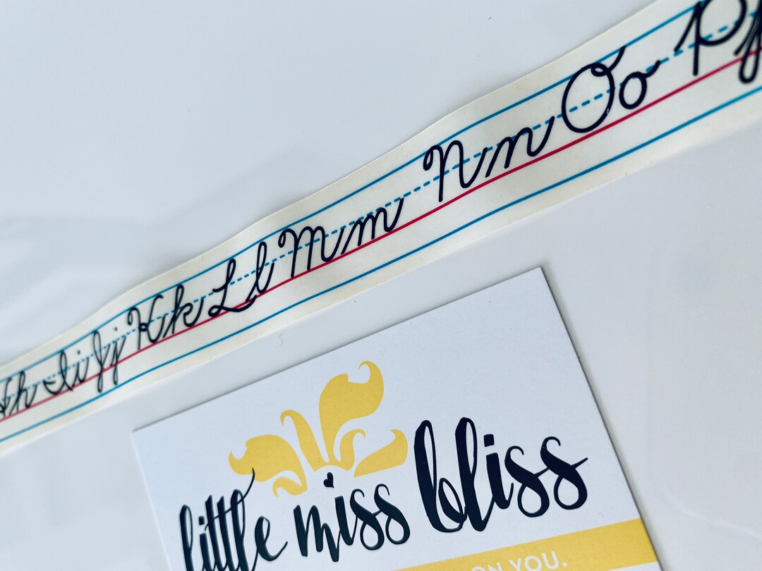 Vintage Tape Stickers - Cursive Alphabet • UNUSED • - Etsy