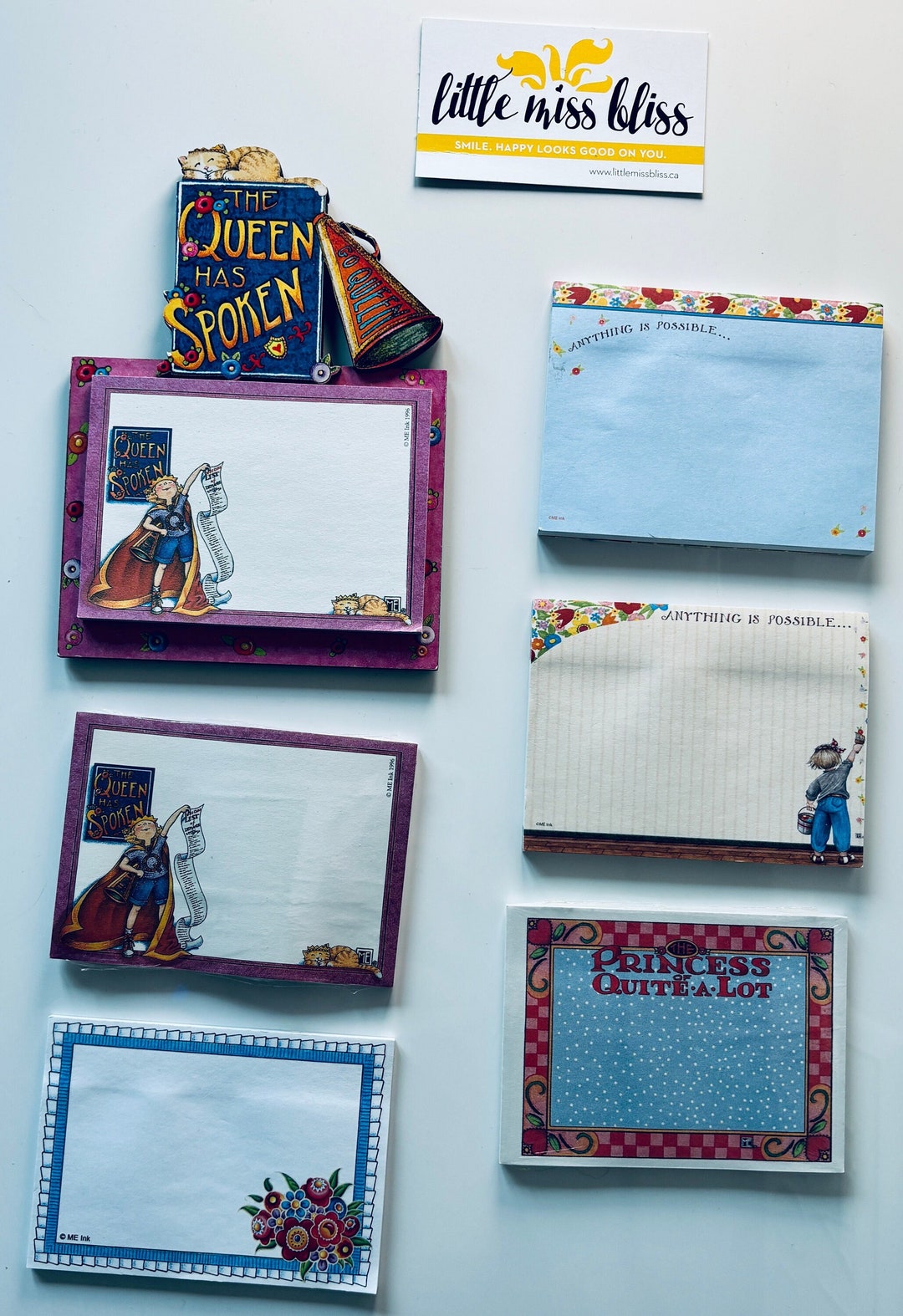 Vintage Mary Engelbreit - Post-it Note Holder and Sheets - Etsy