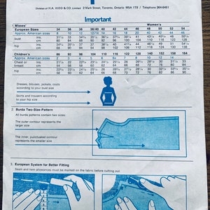 Vintage Burda 9720 Sewing Pattern - Factory Fold/uncut • UNUSED • - Etsy