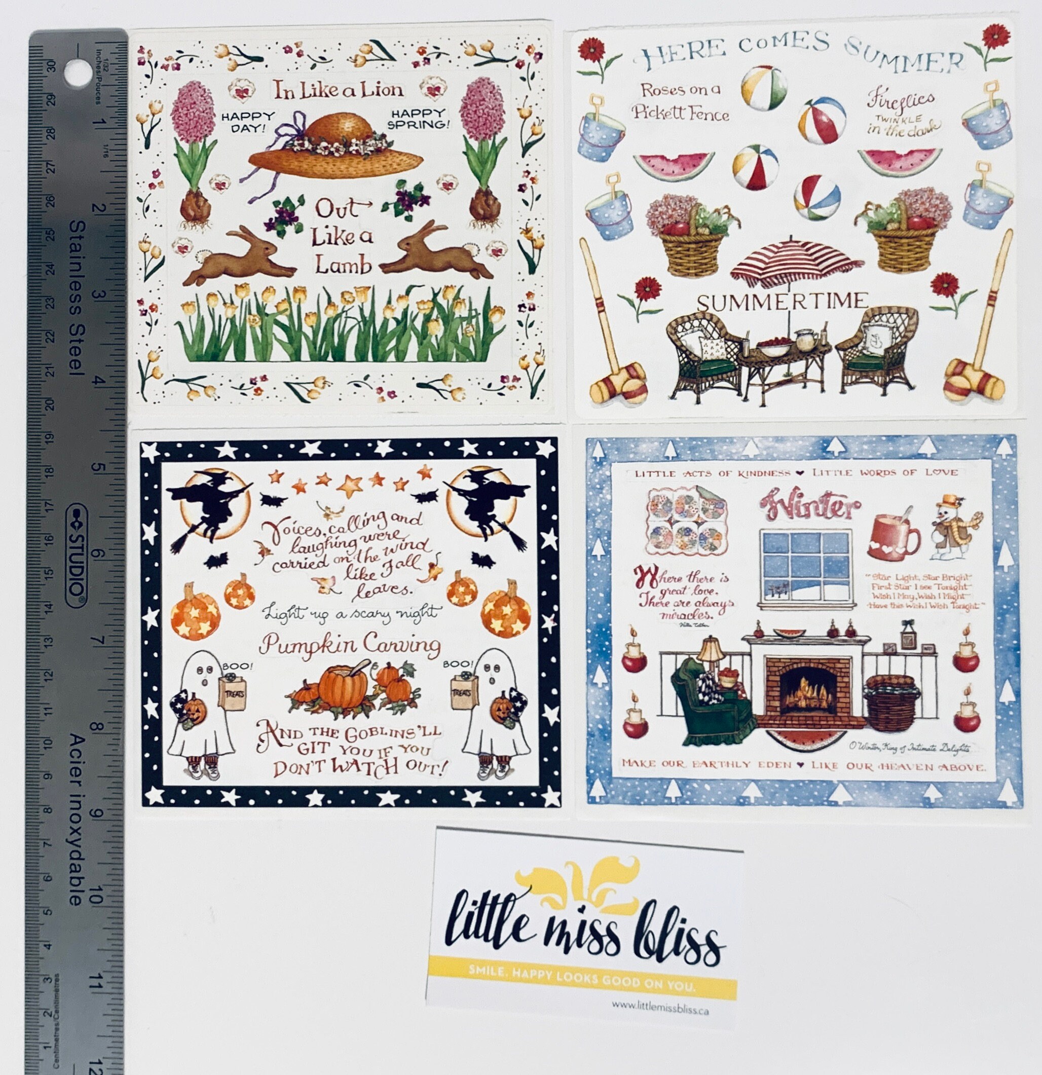 Vintage Susan Branch Sticker Sheets Assorted UNUSED - Etsy