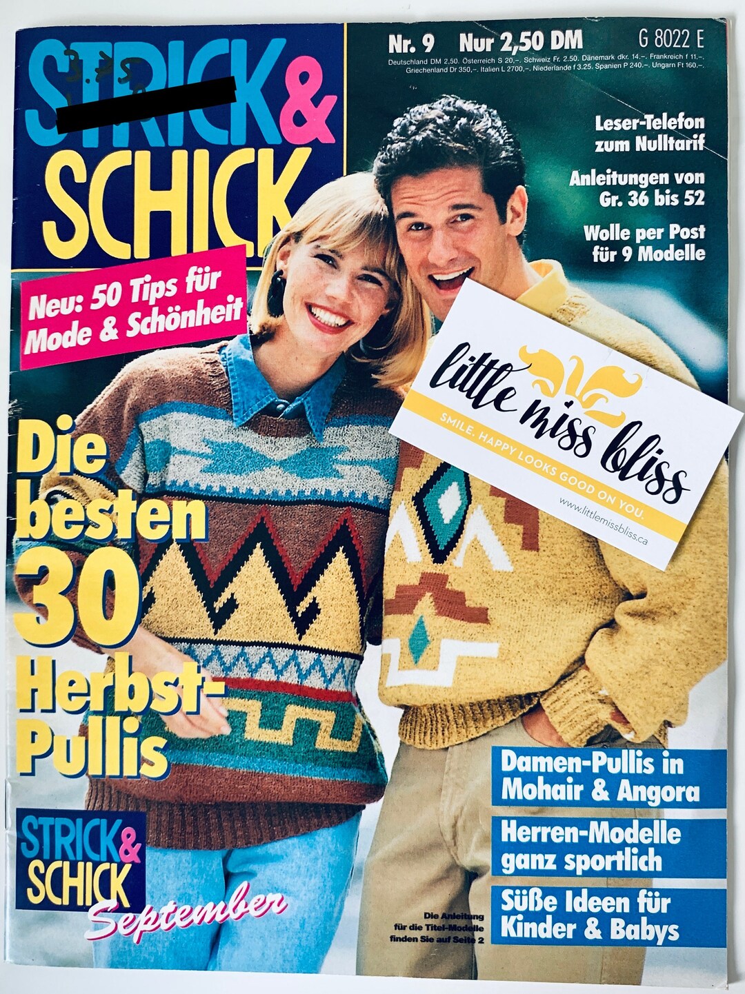 Vintage Strick Und Schick - German Knit & Crochet Magazine - No. 9 - Etsy