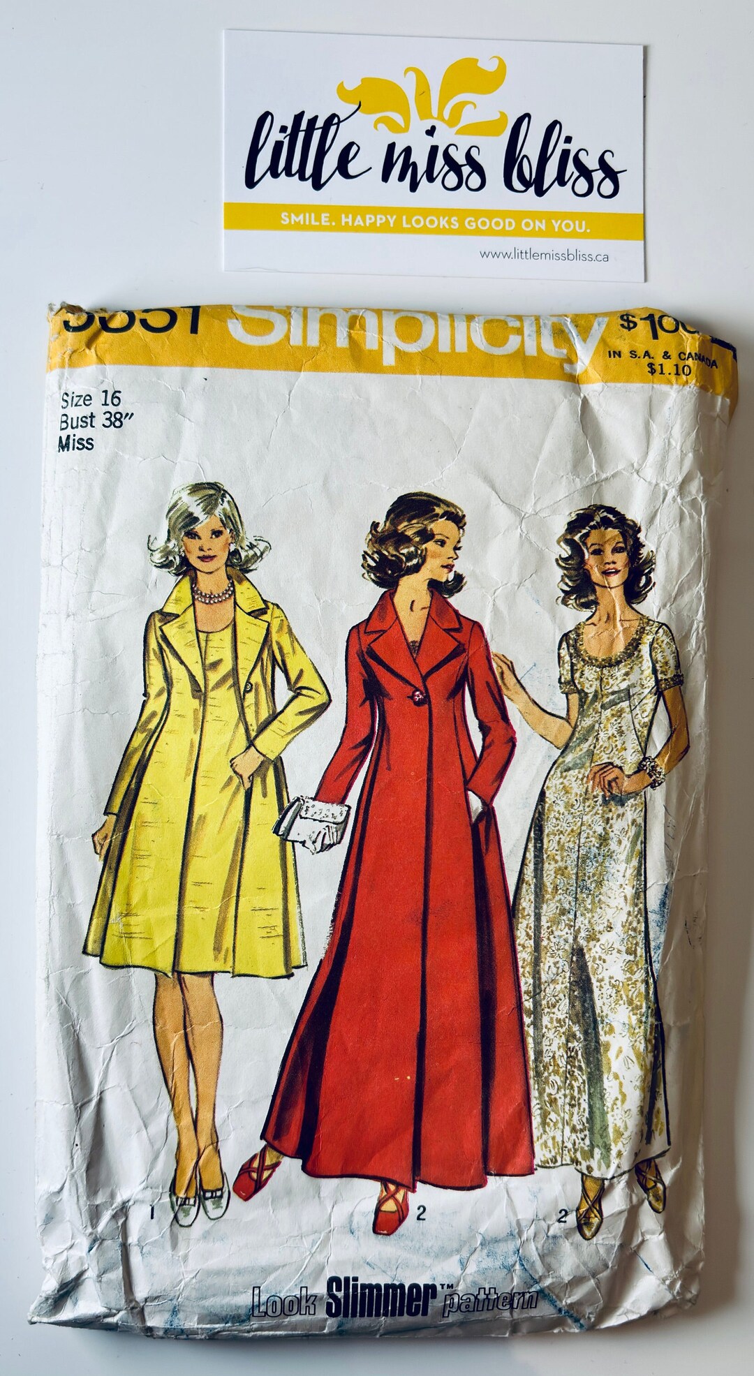 Vintage Simplicity 5351 Sewing Pattern - Etsy