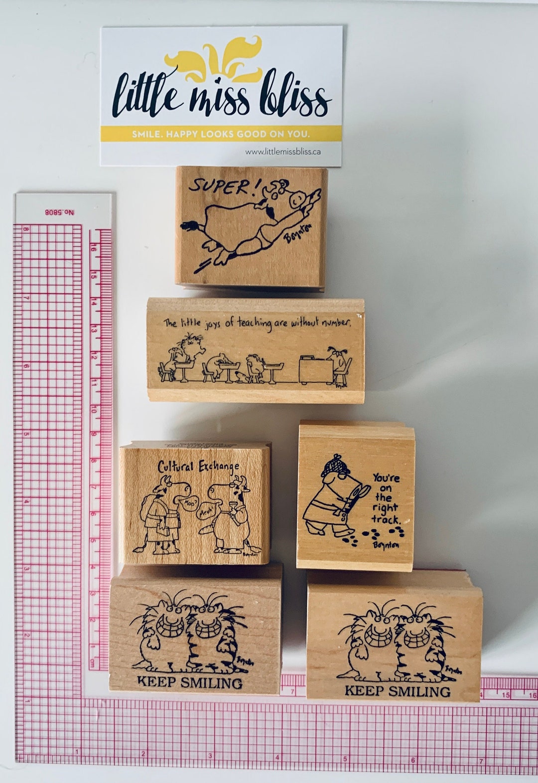 Vintage Rubber Stamps - Sandra Boynton Pt. 2 - Teacher Stamps 11 - Etsy