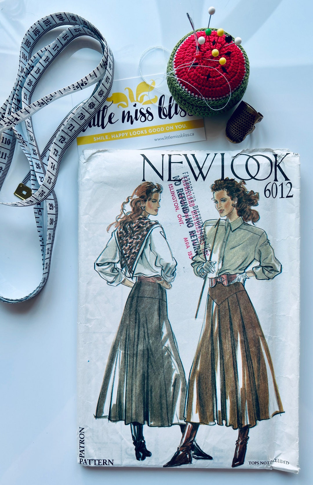 Vintage New Look 6012 Sewing Pattern - Factory Fold/uncut • UNUSED • - Etsy