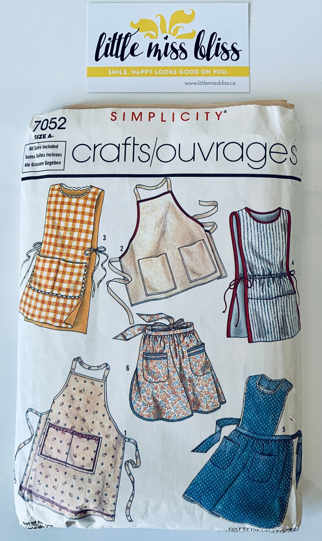 Vintage Simplicity 7052 Sewing Pattern Crafts/ouvrages - Etsy