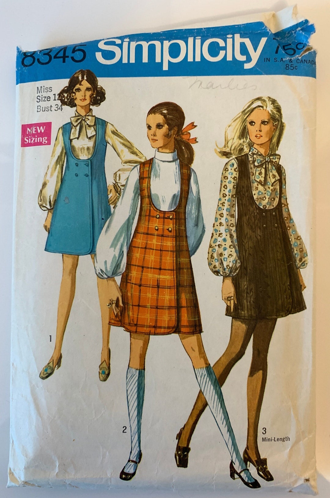 Vintage Simplicity 8345 Sewing Pattern - Etsy