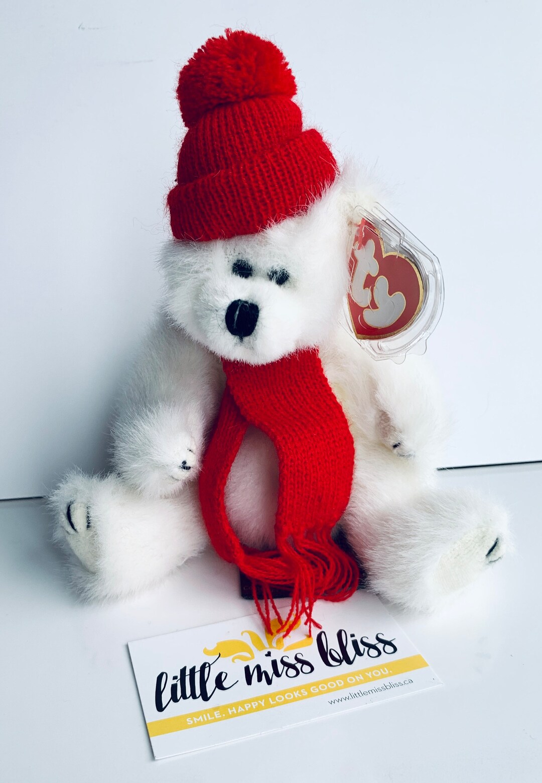 Vintage TY Jointed Attic Treasure Bear - Peppermint - Etsy