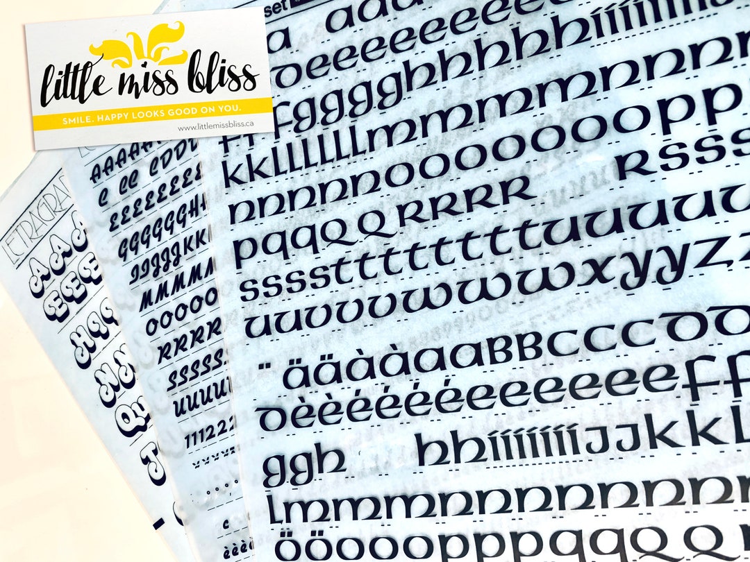 Vintage Letraset Rub-on Letters - Etsy