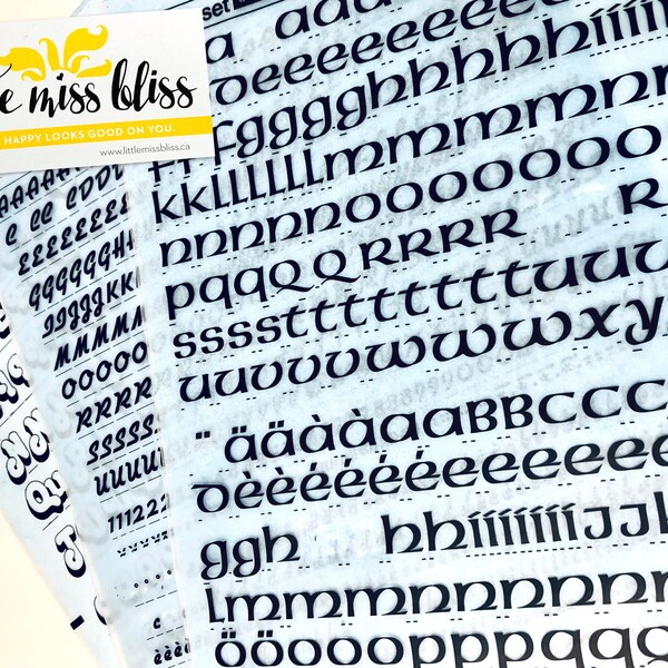 Rub on Transfer Letters - Etsy