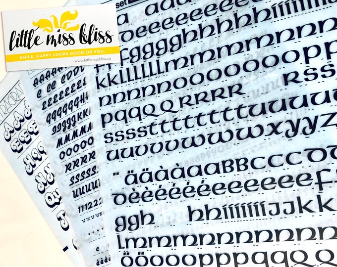 Vintage Letraset Rub-on Letters - Etsy