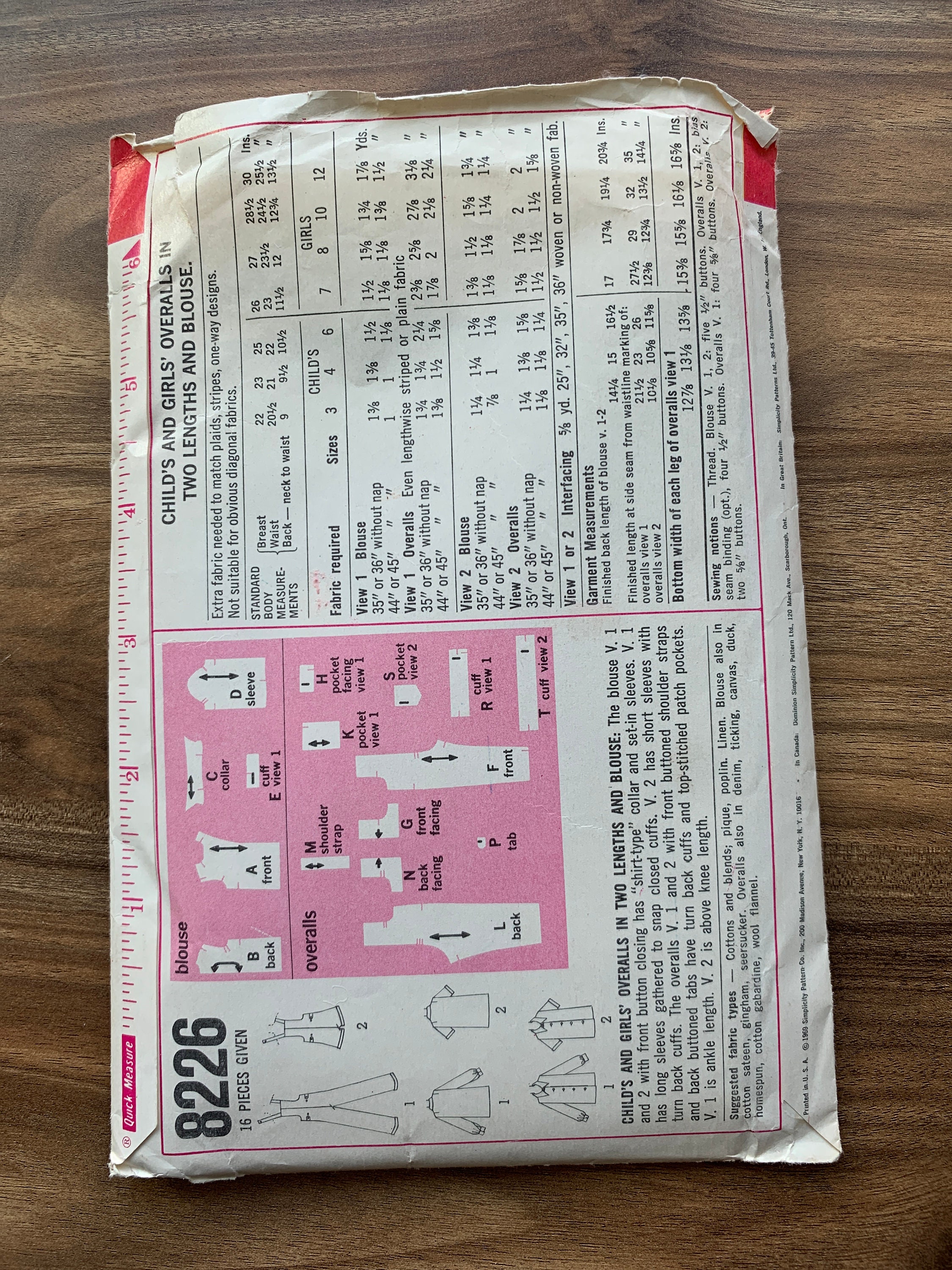 Vintage Simplicity 8226 Sewing Pattern - Etsy