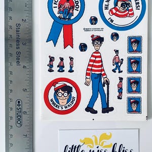 Vintage Sticker Sheets - Where's Waldo? 1991 • UNUSED • - Etsy