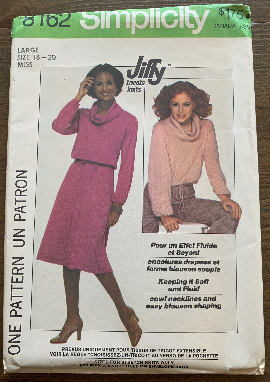 Vintage Simplicity 8162 Sewing Pattern - Factory Fold/uncut • UNUSED ...