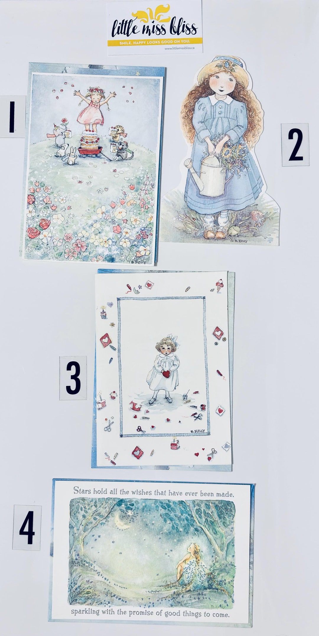 Vintage Becky Kelly Greeting Cards Spoonful of Stars Happy Birthday ...