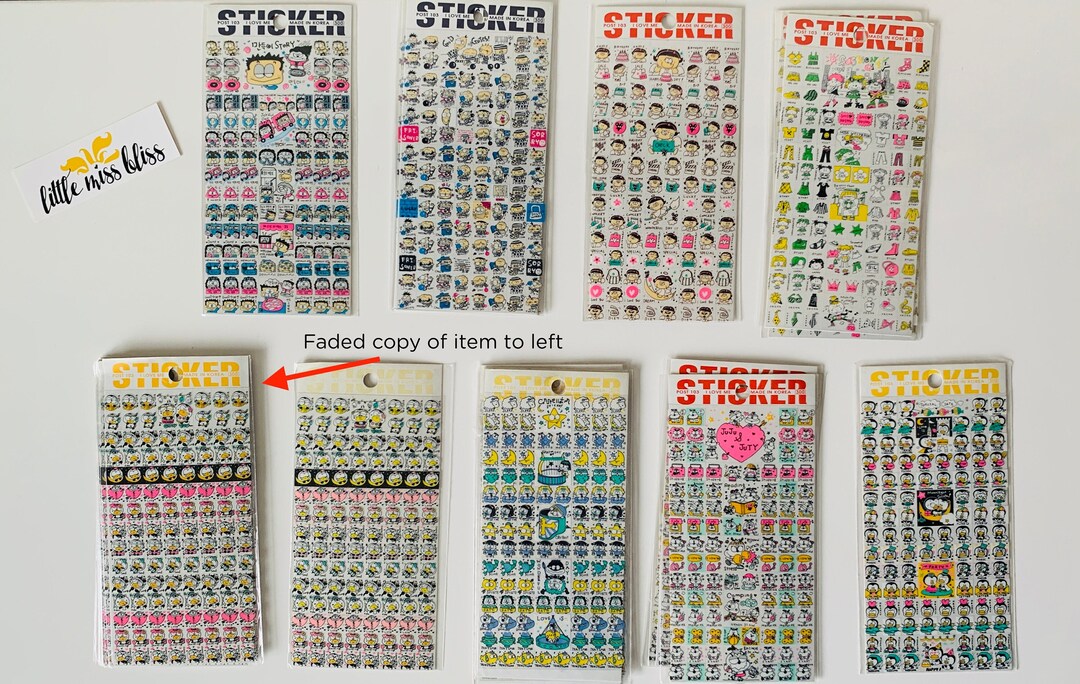 Vintage Journal/diary Sticker Sheets • UNUSED • - Etsy