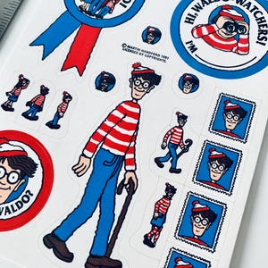 Vintage Sticker Sheets - Where's Waldo? 1991 • UNUSED • - Etsy