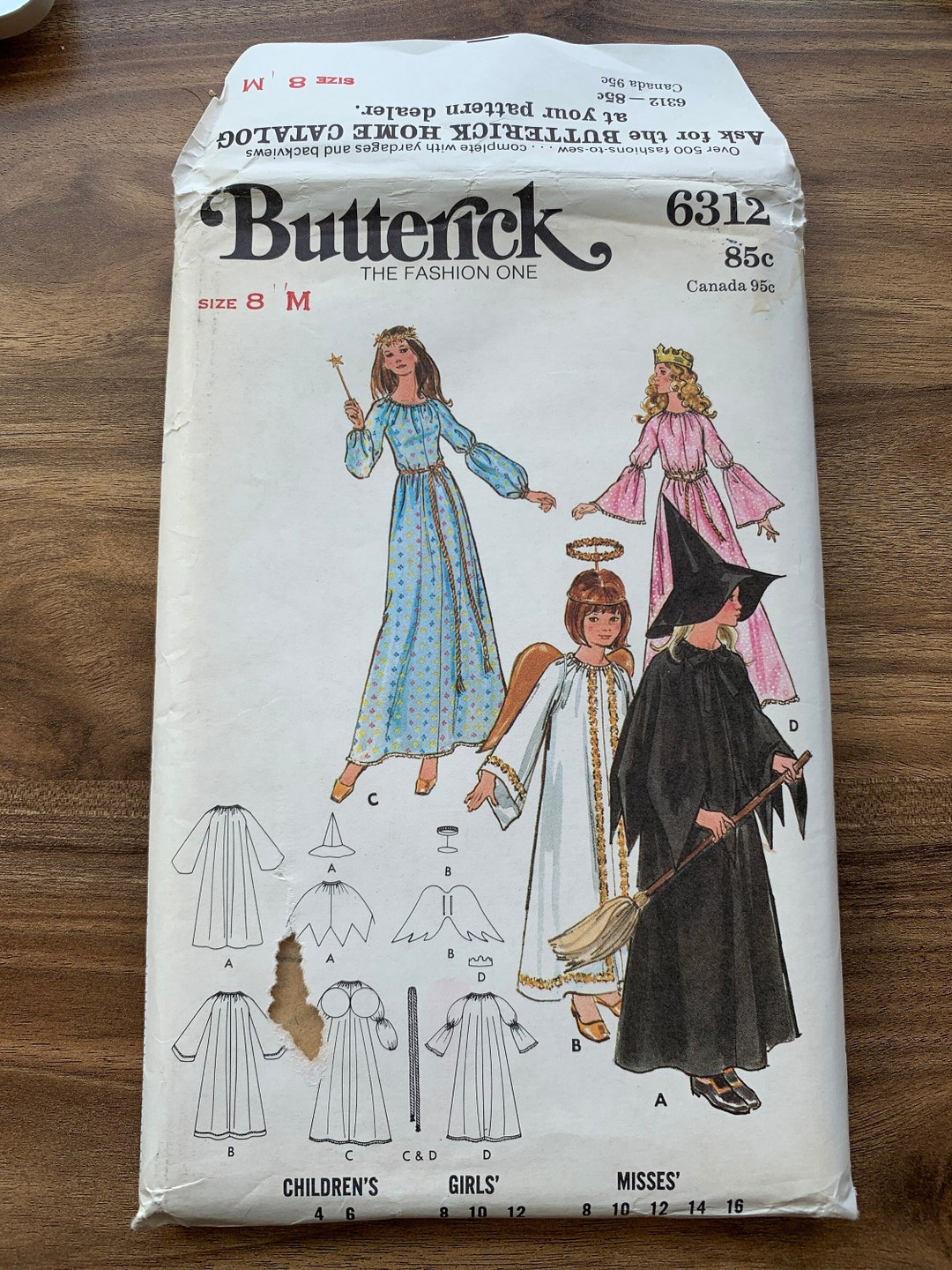 Vintage Butterick 6312 Sewing Pattern - Etsy