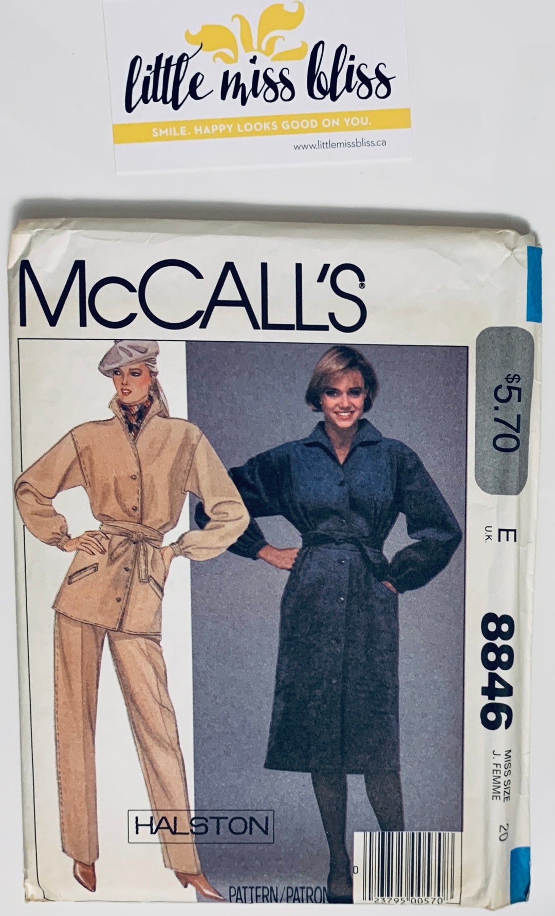 Vintage Mccall's 8846 Sewing Pattern - Factory Fold/uncut • UNUSED • - Etsy