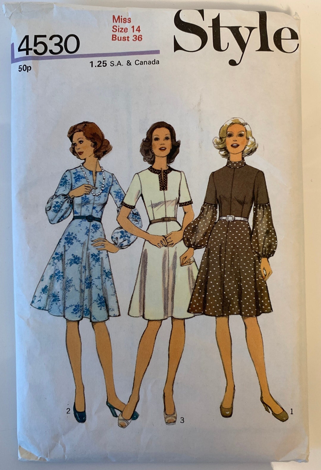 Vintage Style 4530 Sewing Pattern - Etsy
