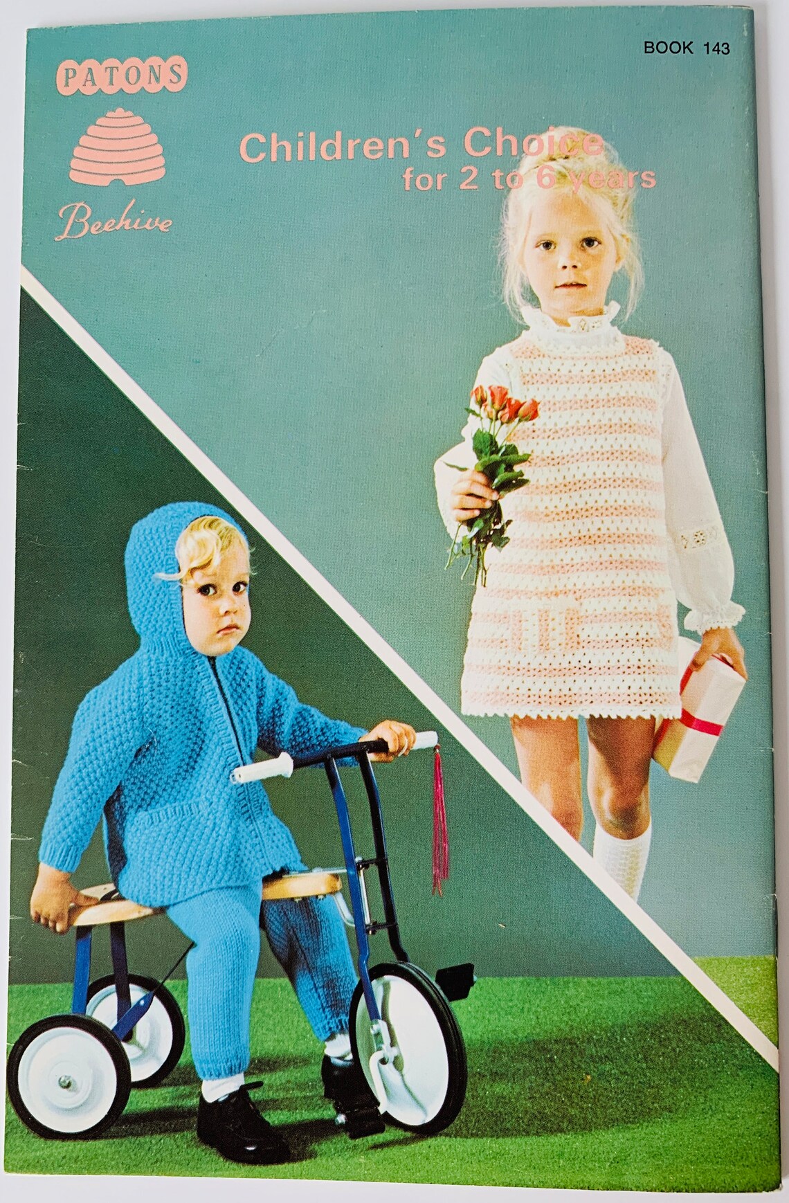 Vintage Beehive Knitting Patterns Children's Choice for 2 to 6 Years ...