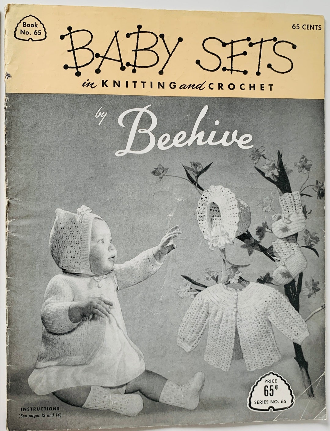 Vintage Beehive Baby Sets in Knitting and Crochet - Book No. 65 ...