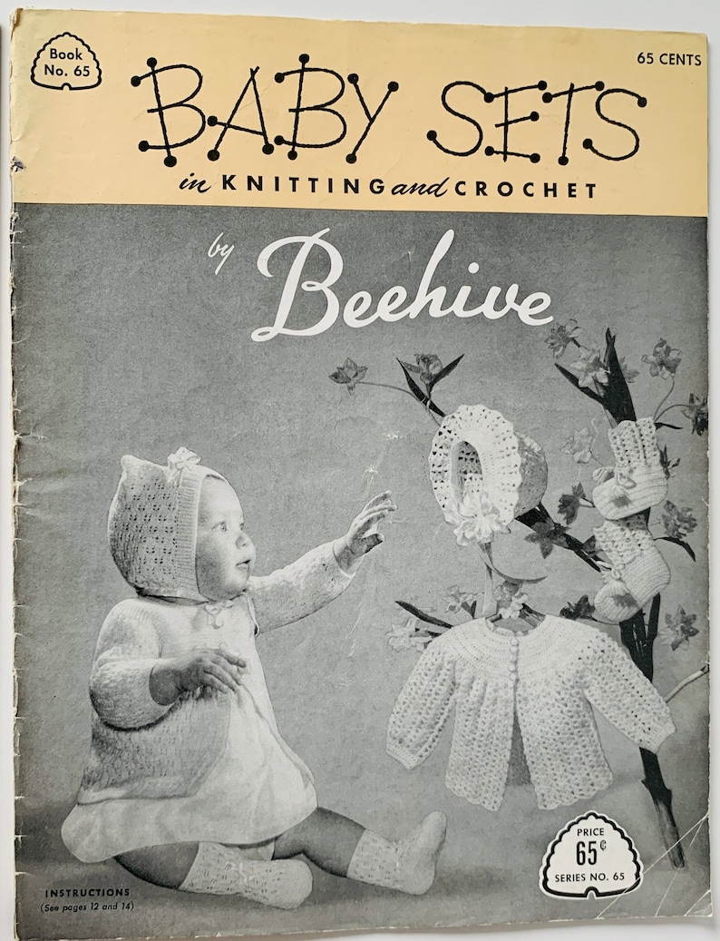 Vintage Beehive Baby Sets in Knitting and Crochet Book No. - Etsy