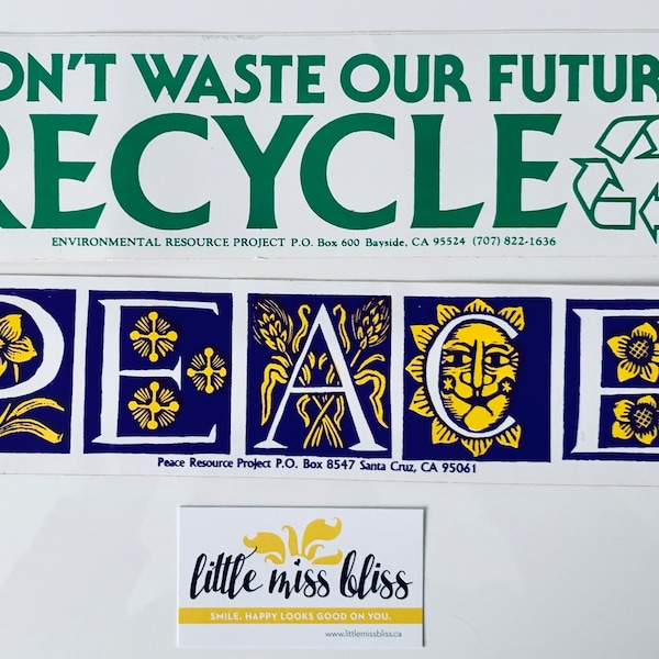 Vintage Bumper Stickers - Etsy
