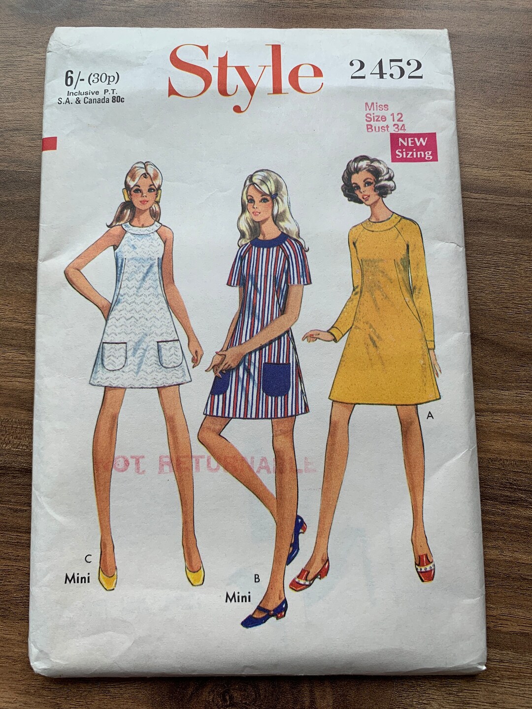 Vintage Style 2452 Sewing Pattern - Etsy