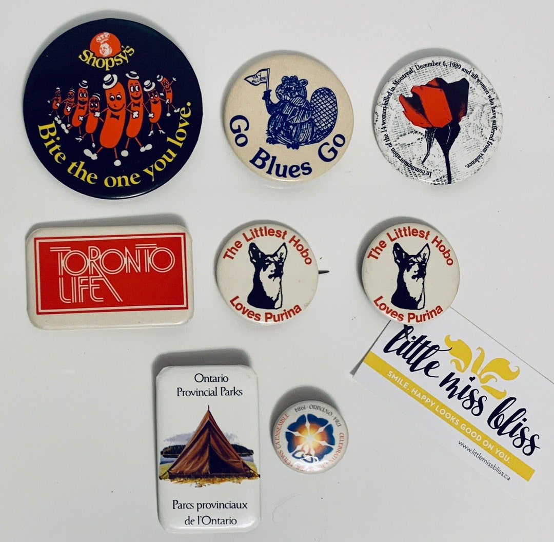 Vintage Pinback Buttons - "canadiana" - Part 1 - Etsy